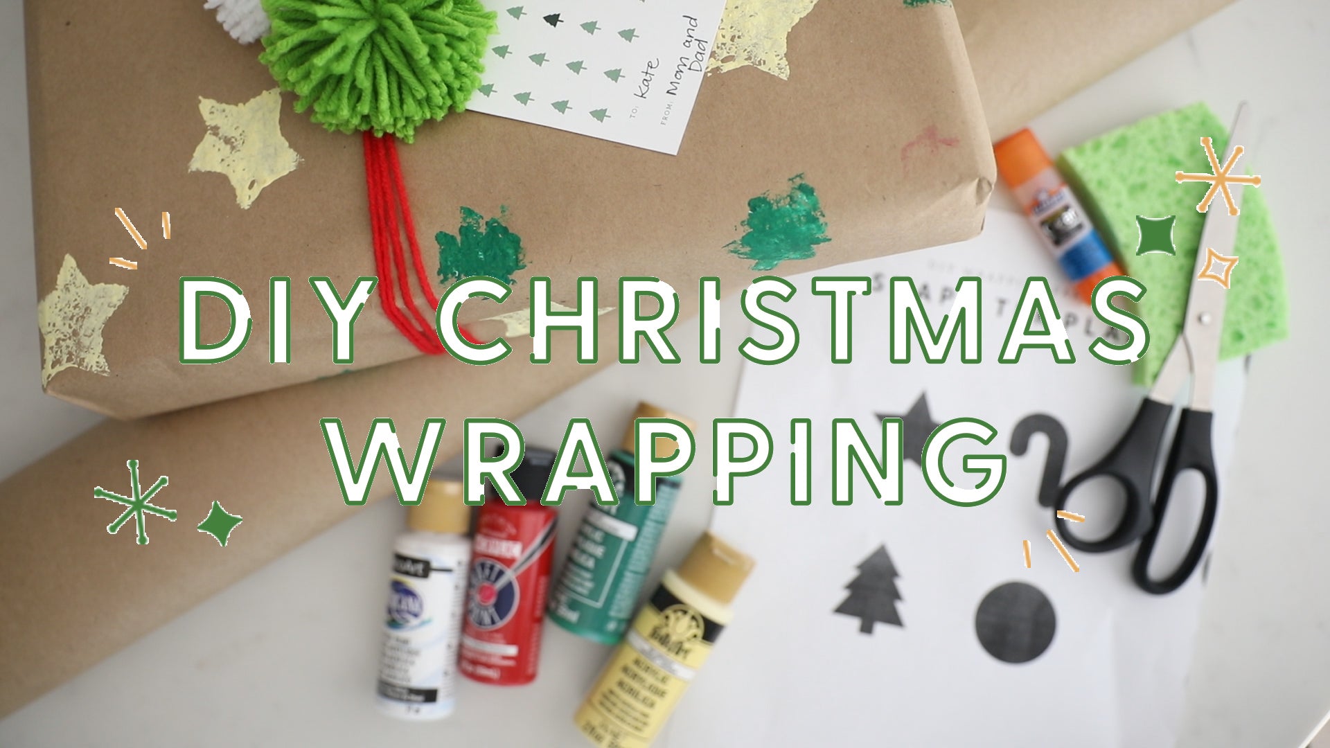 Easy DIY Holiday Wrapping Paper Kids Activity – The Baby Cubby