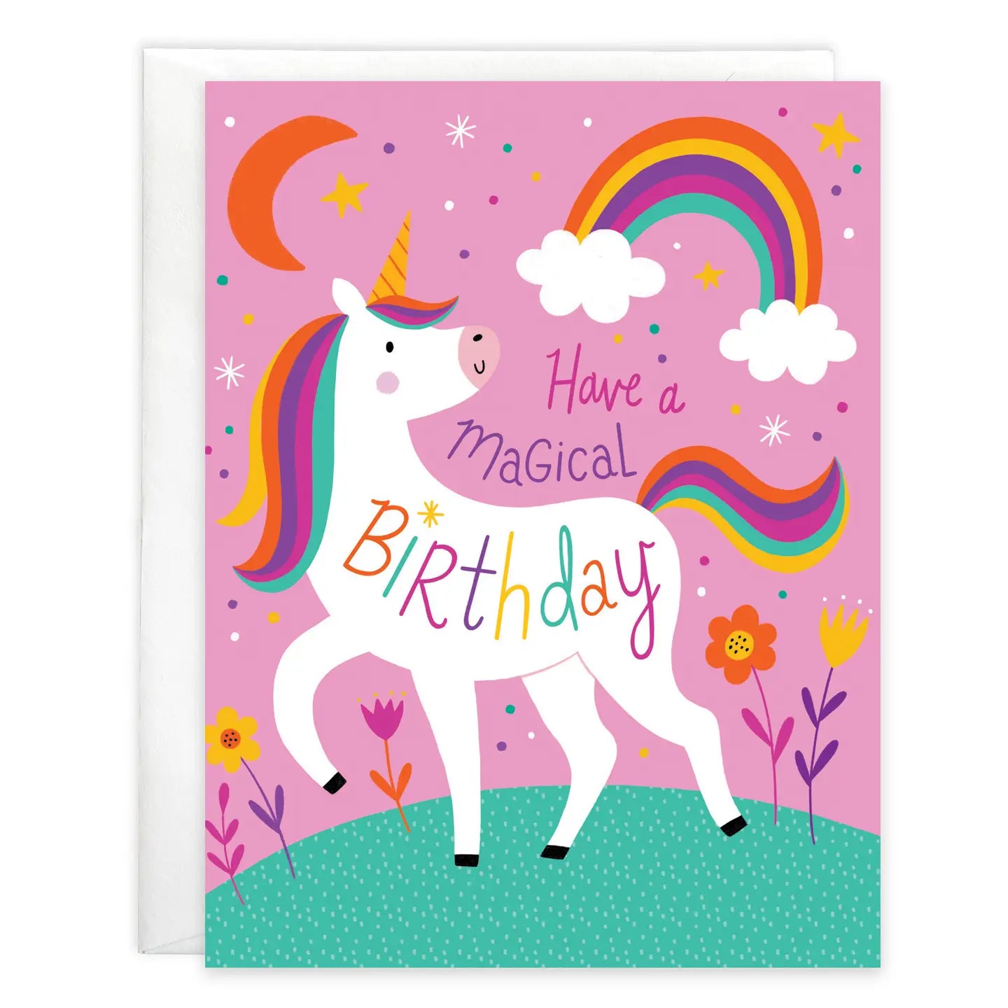 Gina B Designs Birthday Greeting Card - Kids - Magical Unicorn | The ...