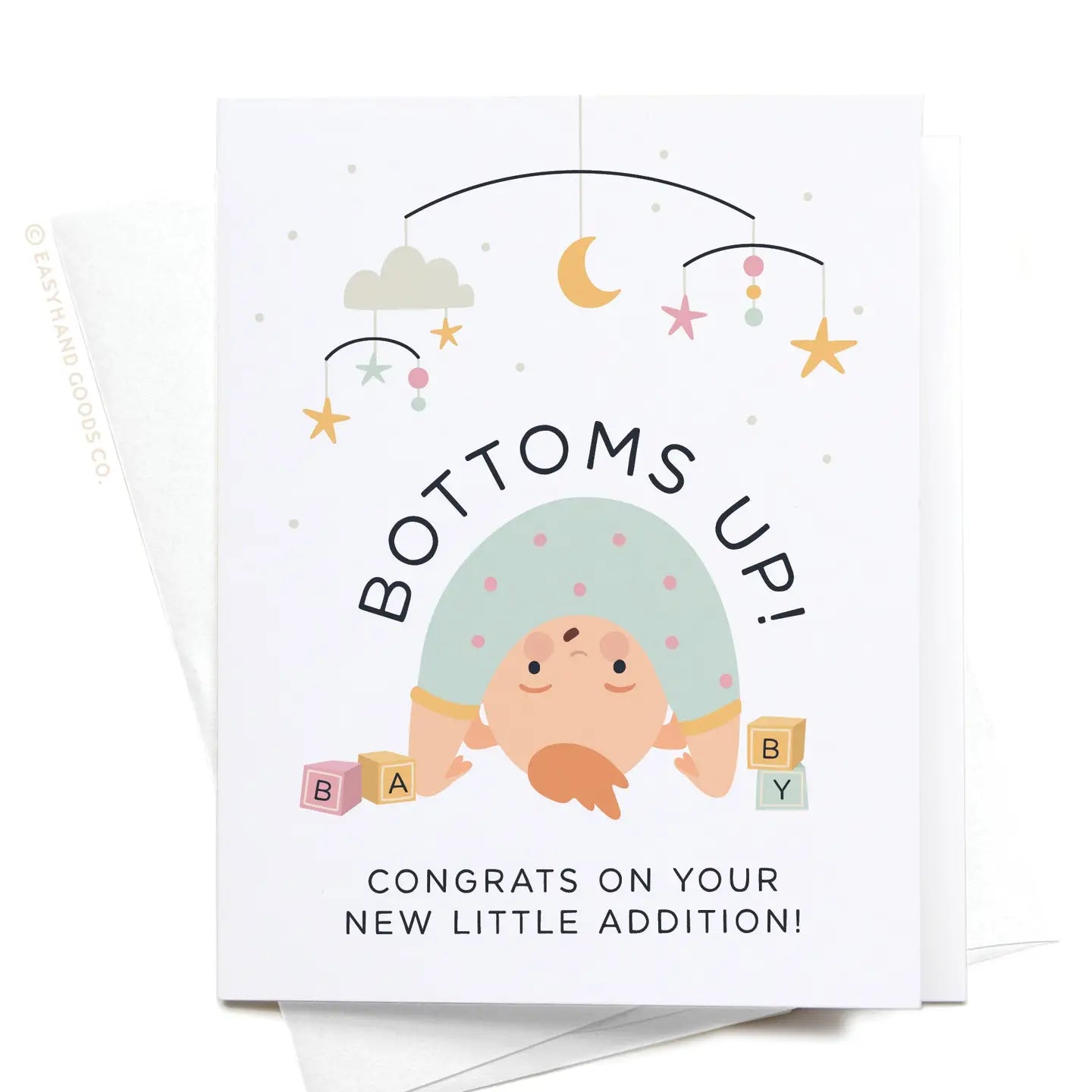 Easyhand Goods Bottoms Up Baby Greeting Card | The Baby Cubby