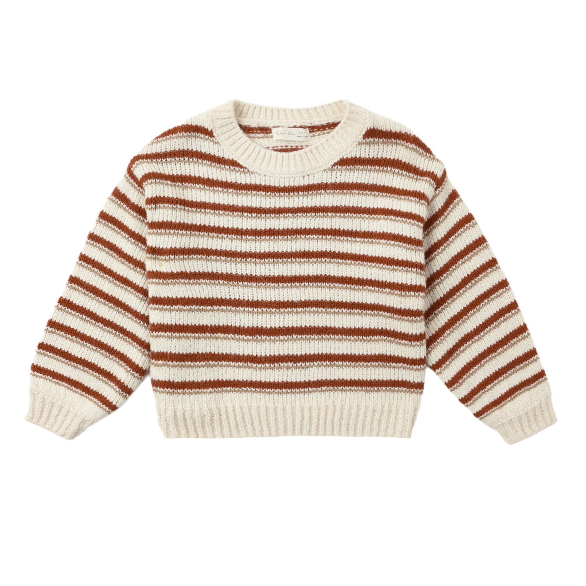 Rylee and Cru Aspen Sweater - Ruby Stripe | The Baby Cubby